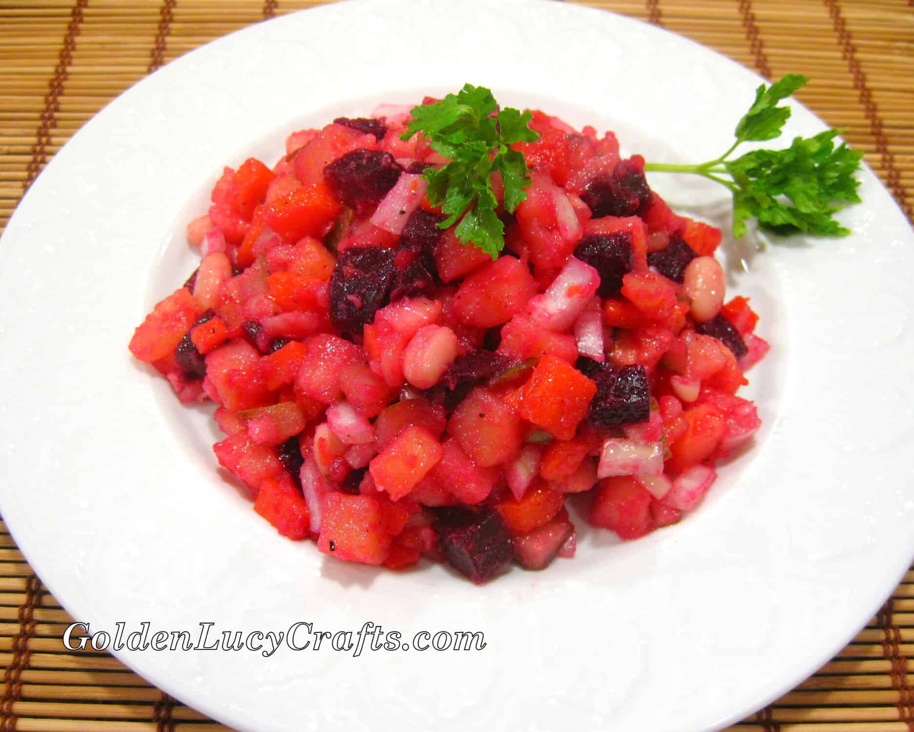 Beet Salad Vinegret, Russian, Ukrainian - GoldenLucyCrafts