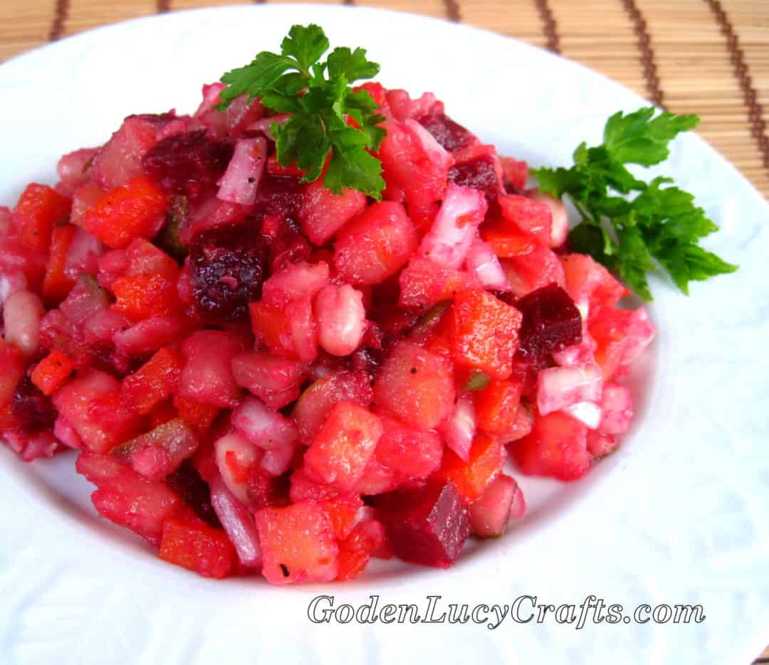 Beet Salad Vinegret, Russian, Ukrainian - GoldenLucyCrafts