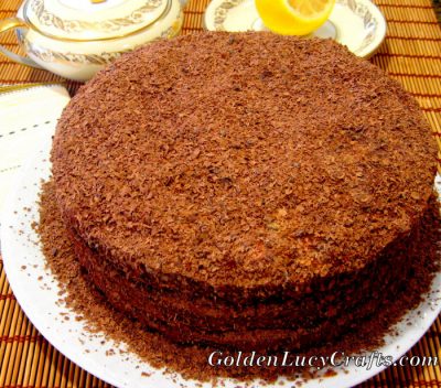 Chocolate Prague Cake - GoldenLucyCrafts