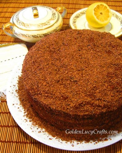 Chocolate Prague Cake - GoldenLucyCrafts