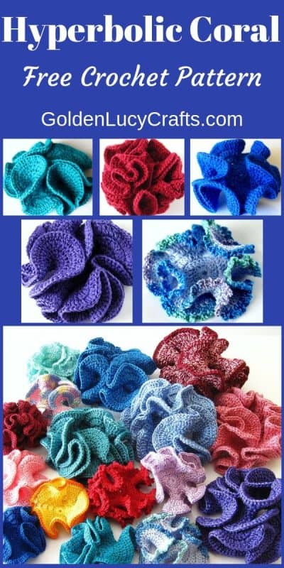 Hyperbolic Coral, Free Crochet Pattern - GoldenLucyCrafts