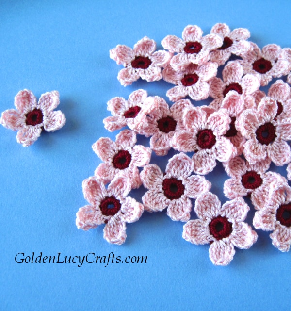 Cherry Blossoms Crochet Pattern - GoldenLucyCrafts