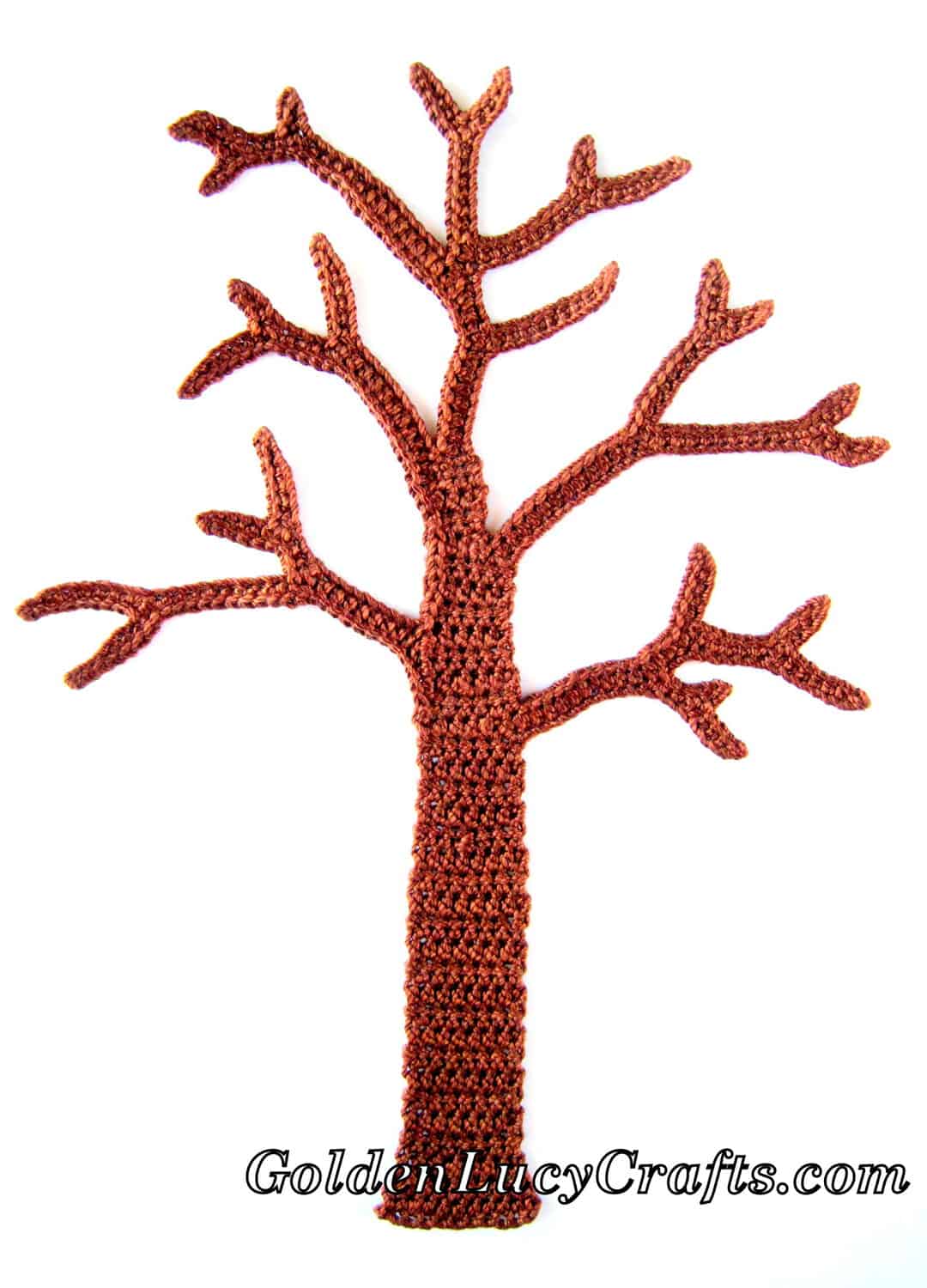 Spring Crochet Wall Art, Cherry Blossom Tree - GoldenLucyCrafts