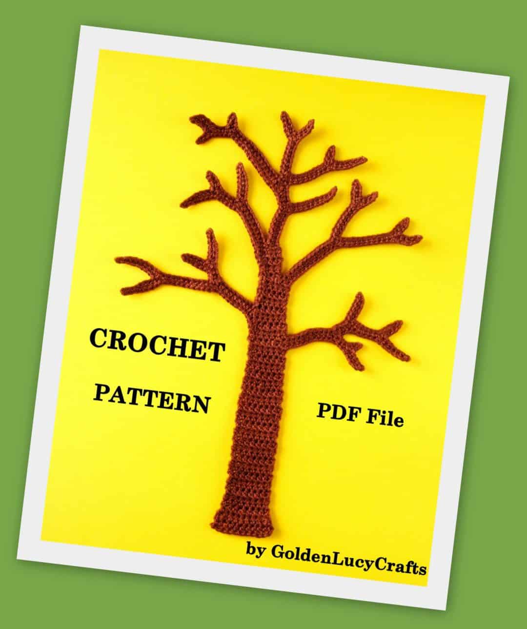 Fall Crochet Wall Hanging, Crochet Fall Tree – GoldenLucyCrafts