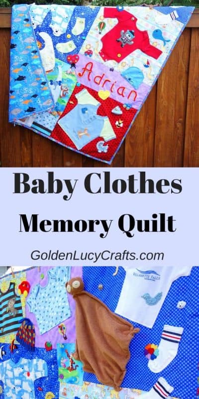 Baby Clothes Memory Quilt, Tutorial - GoldenLucyCrafts