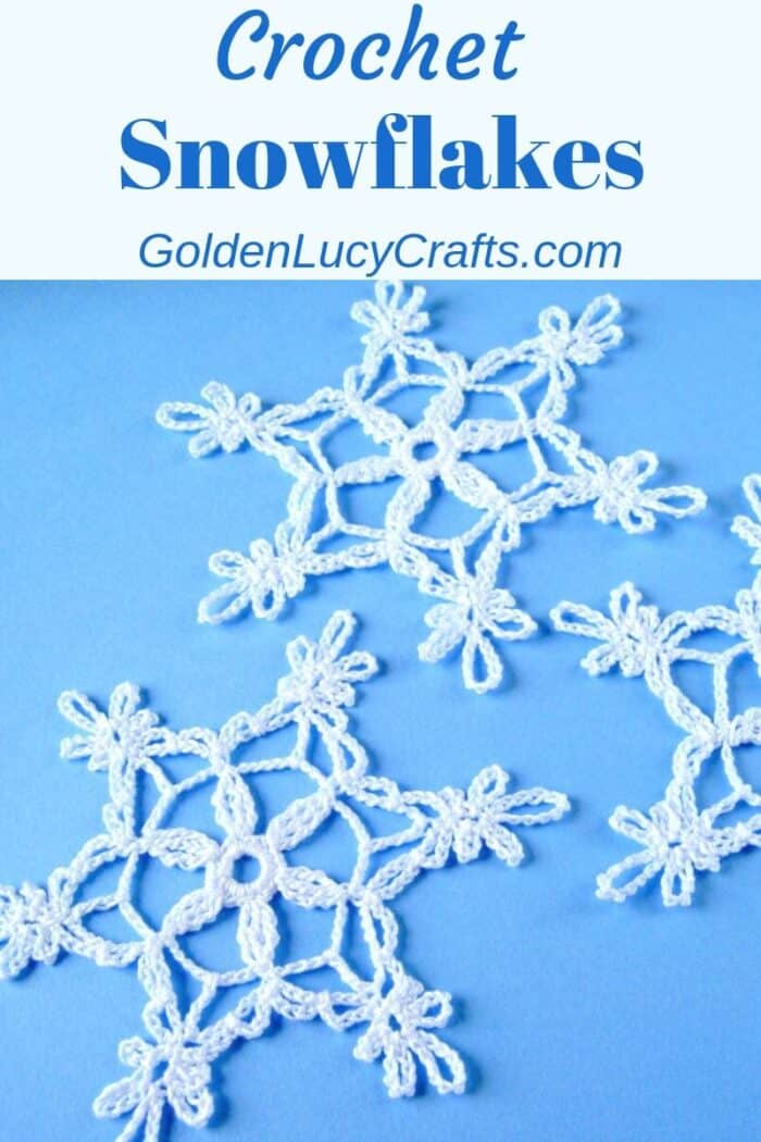 Crochet Snowflake, Free Crochet Pattern – GoldenLucyCrafts