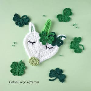 Crochet Unicorn Applique, Free Crochet Pattern – GoldenLucyCrafts