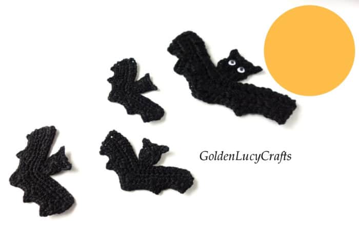 Crochet Bat Applique, Free Crochet Pattern – GoldenLucyCrafts