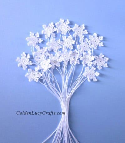 Small Snowflake, Free Crochet Pattern – GoldenLucyCrafts