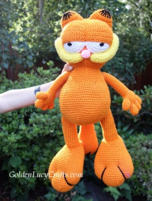 Crochet Garfield, Design by Erin’s Toy Store - GoldenLucyCrafts
