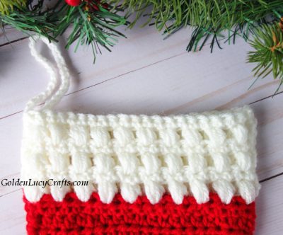 Dog Christmas Stocking, Free Crochet Pattern - GoldenLucyCrafts
