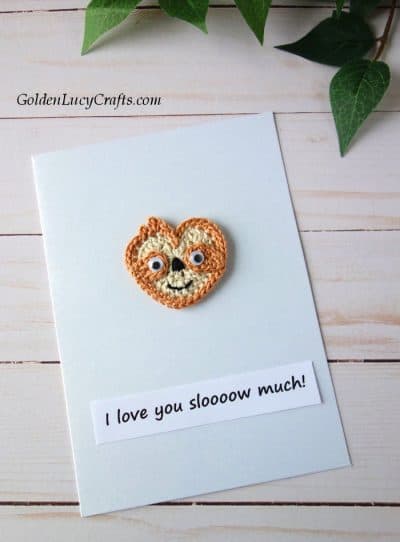 Crochet Sloth Applique, Free Pattern – GoldenLucyCrafts