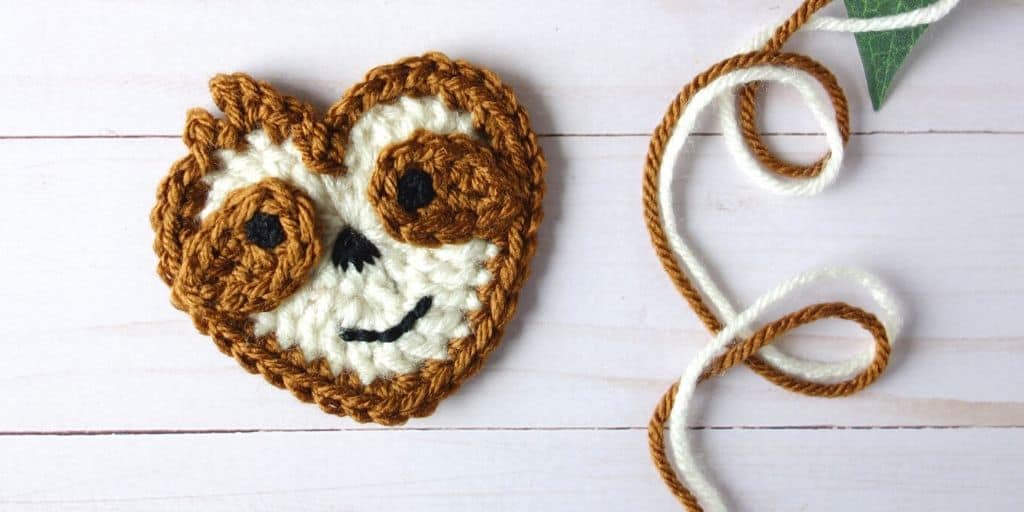 Crochet Sloth Applique, Free Pattern – GoldenLucyCrafts