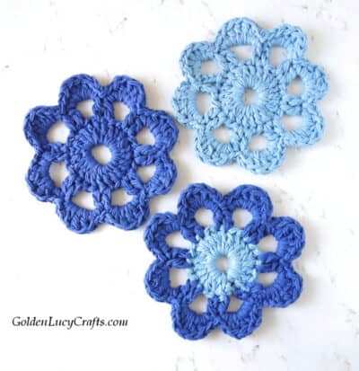 Crochet Rug Pattern, Flower Rug - GoldenLucyCrafts