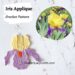 Iris Applique, Free Crochet Pattern - GoldenLucyCrafts