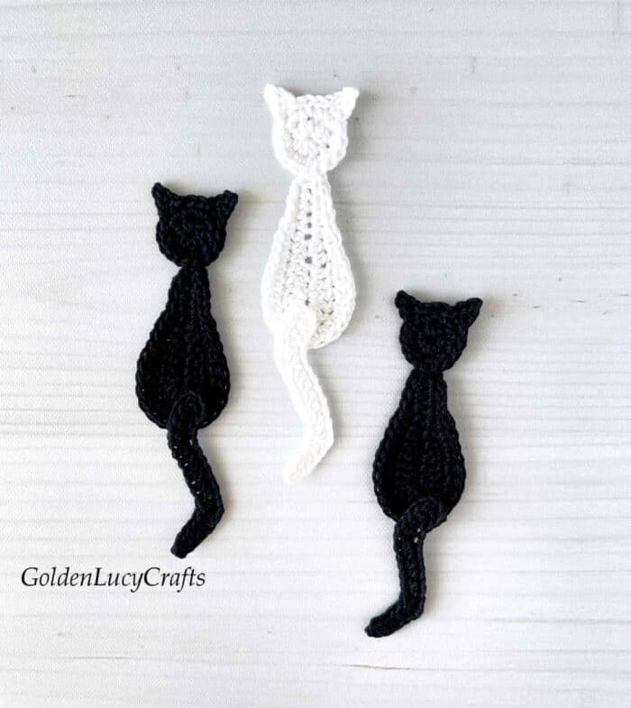 Cats and a Full Moon Crochet Pattern - GoldenLucyCrafts