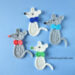 Mouse Applique, Free Crochet Pattern - GoldenLucyCrafts