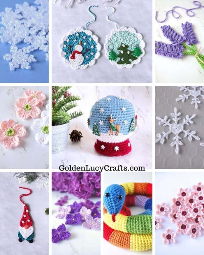 Free Top 10 Crochet Patterns of 2021 - GoldenLucyCrafts