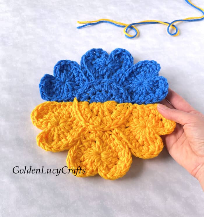 Crochet Ukrainian Sunflower - GoldenLucyCrafts