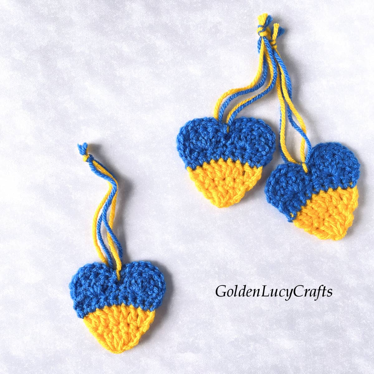 Crochet Ukrainian Heart - GoldenLucyCrafts
