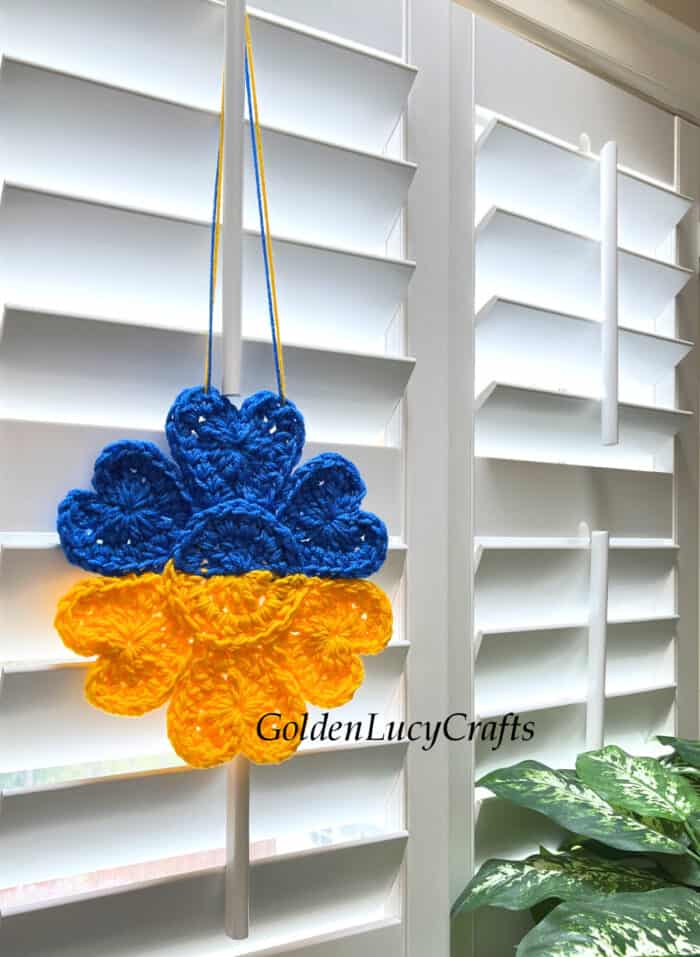 Crochet Ukrainian Sunflower - GoldenLucyCrafts