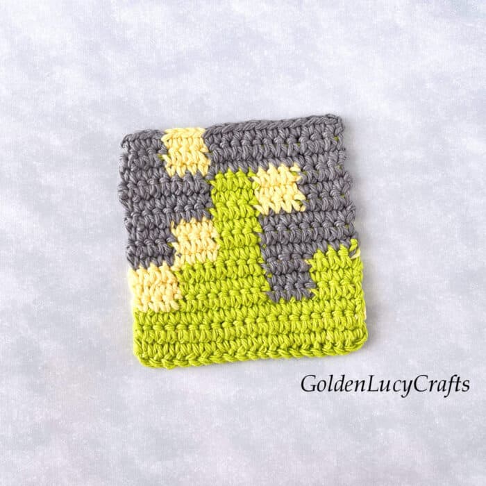 Wordle Coaster, Free Crochet Pattern - GoldenLucyCrafts
