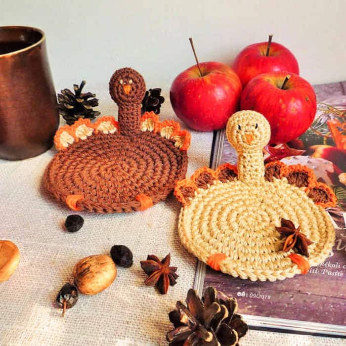 Thanksgiving Turkey Crochet Pattern Collection - GoldenLucyCrafts