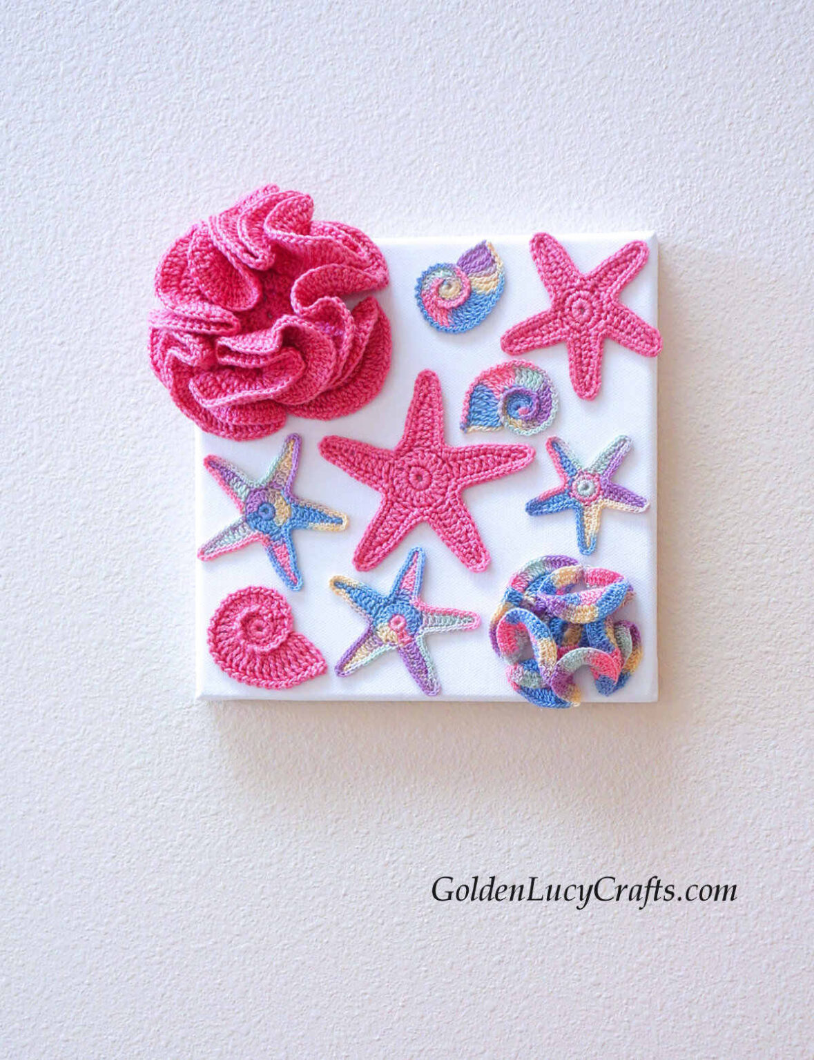 Crochet Wall Art Ideas - GoldenLucyCrafts