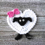 Heart Sheep Applique, Free Crochet Pattern – GoldenLucyCrafts
