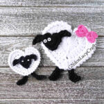 Heart Sheep Applique, Free Crochet Pattern – GoldenLucyCrafts