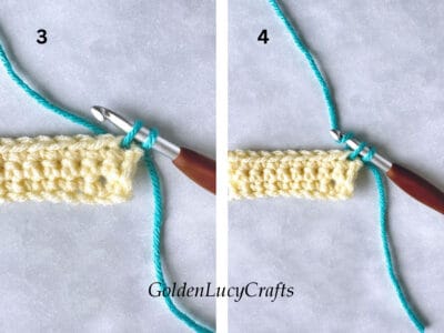 How to Crochet Standing Stitches SC, HDC, DC - GoldenLucyCrafts
