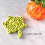 Crochet Pumpkin Leaf - GoldenLucyCrafts