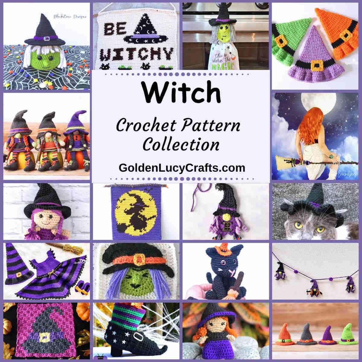 Crochet Witch Pattern Collection - GoldenLucyCrafts