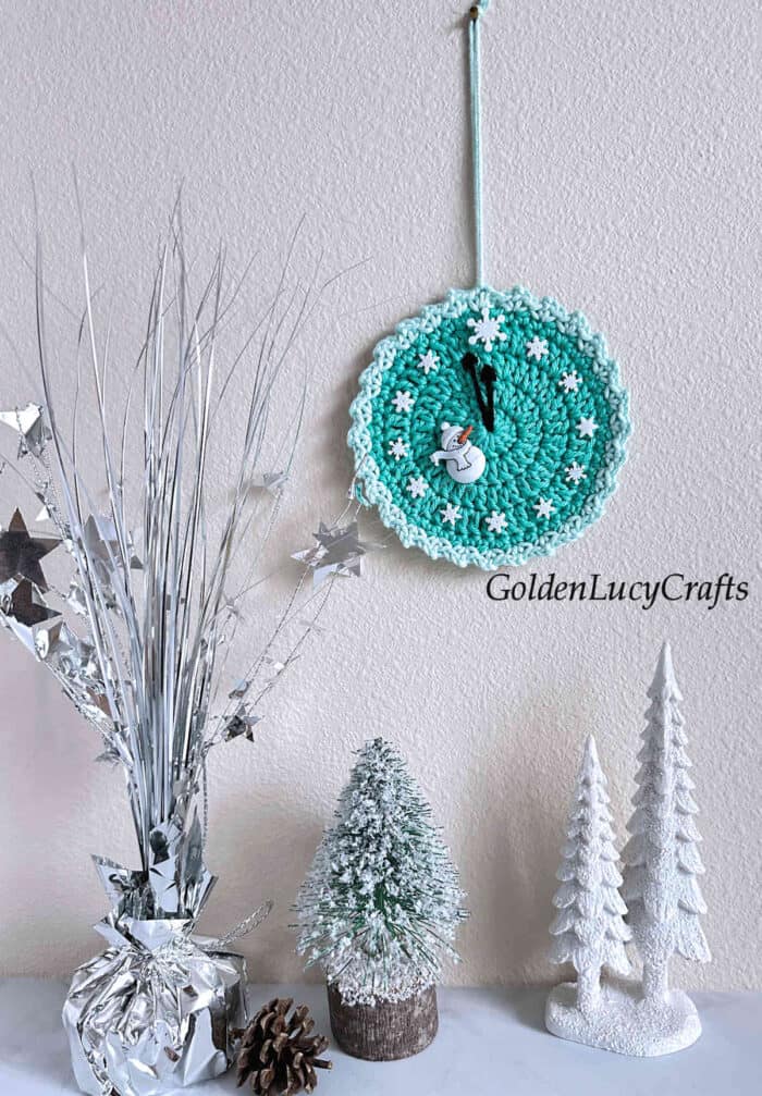 New Year Ornament, Free Crochet Pattern - GoldenLucyCrafts