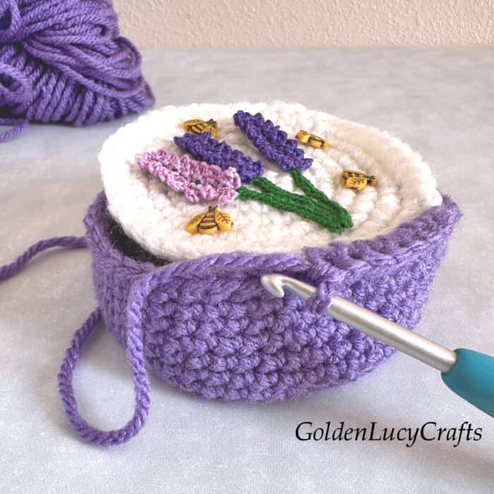 Lavender Pincushion, Free Crochet Pattern - GoldenLucyCrafts ...