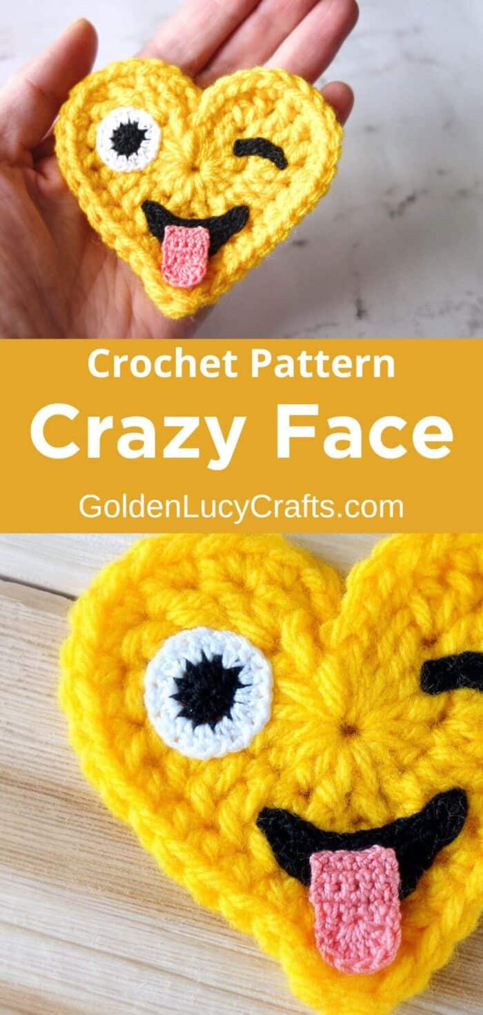 Crazy Face, Free Crochet Pattern – GoldenLucyCrafts
