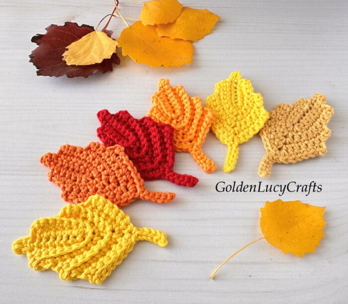 Autumn Leaves Crochet Pattern - GoldenLucyCrafts