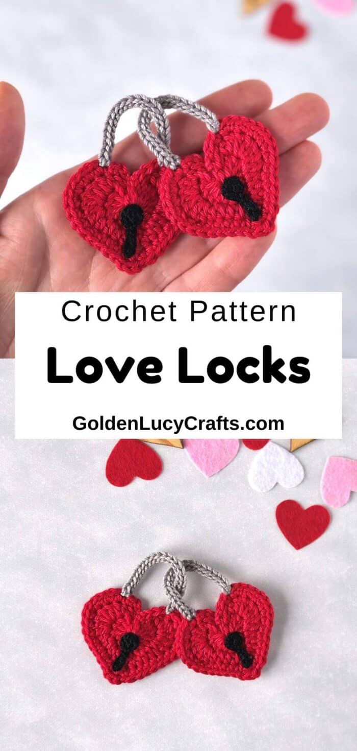 Love Locks Crochet Pattern - GoldenLucyCrafts