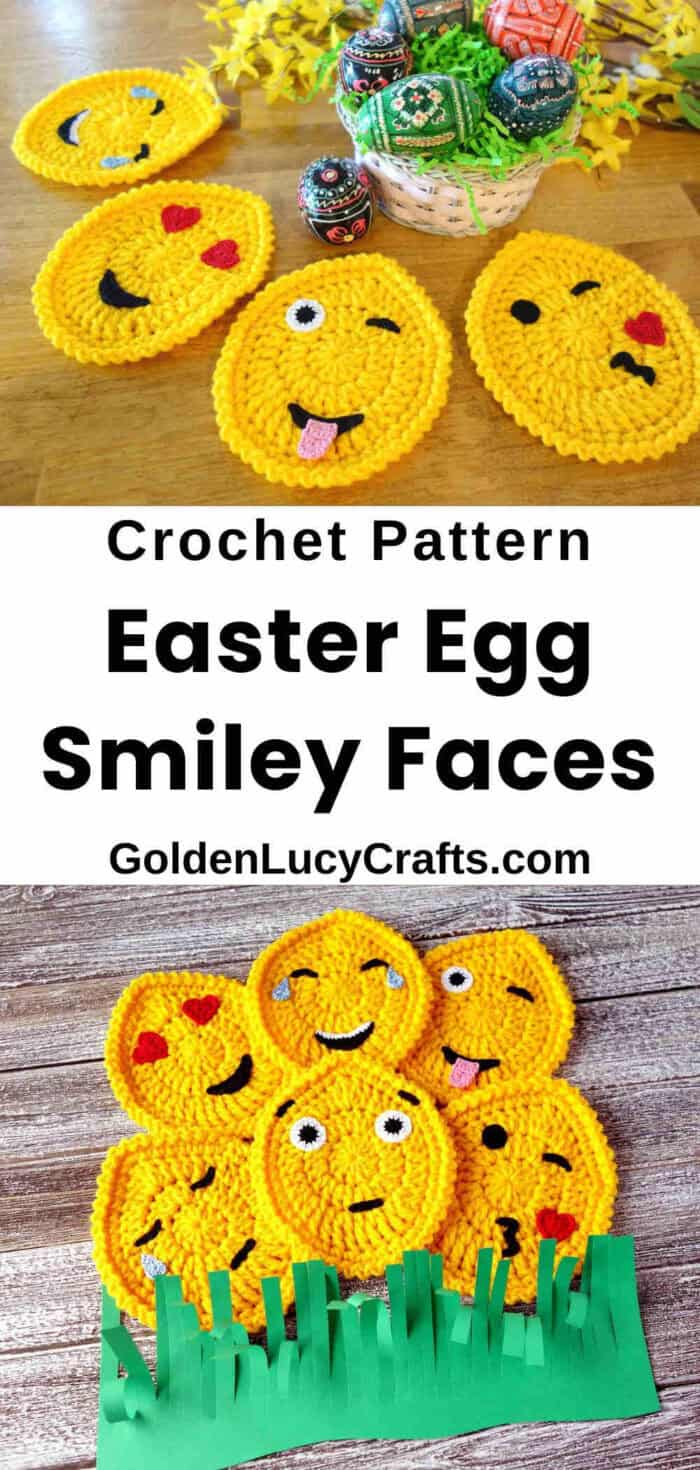 Easter Egg Faces, Free Crochet Pattern – GoldenLucyCrafts