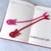 Crochet Fishbone Bookmark - GoldenLucyCrafts