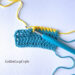 How to Crochet Twisted Single Crochet Stitch - GoldenLucyCrafts
