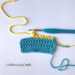 How to Crochet Twisted Single Crochet Stitch - GoldenLucyCrafts