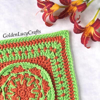Daylily Blanket Square, Free Crochet Pattern - GoldenLucyCrafts ...