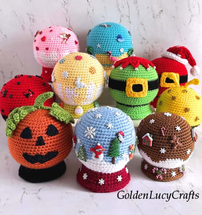 “Crochet Snow Globes” Pattern Book - GoldenLucyCrafts